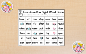 First Grade Spring-Themed Sight Word Game | Primary Junction