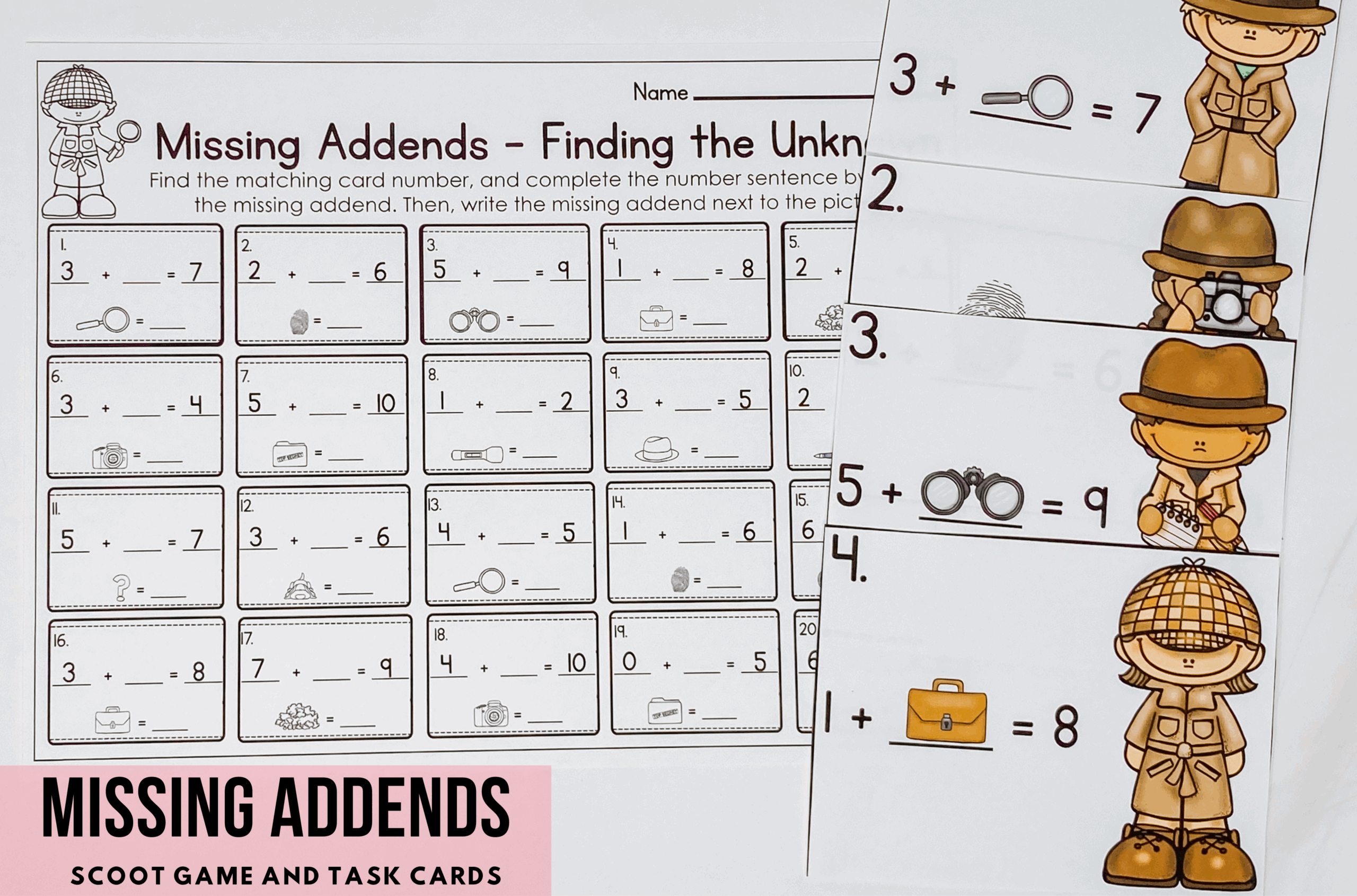 Make Missing Addends Fun with a Missing Addends Scoot Game