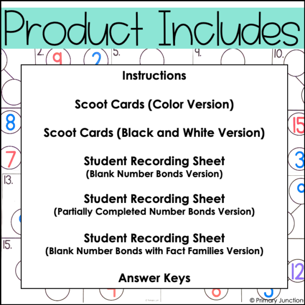 Addition Sums Greater Than 10 Scoot Game Write Room
