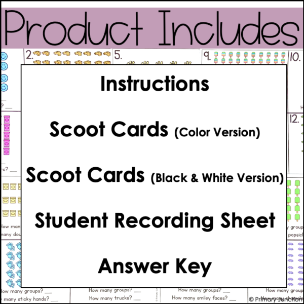 Groups of Tens and Ones Place Value Scoot Game Write Room